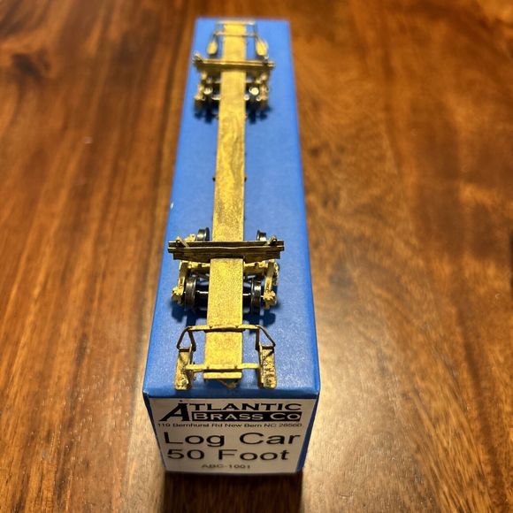 Atlantic Brass Co | Other | Brass 5 Foot Skeleton Log Cars Ho Scale ...